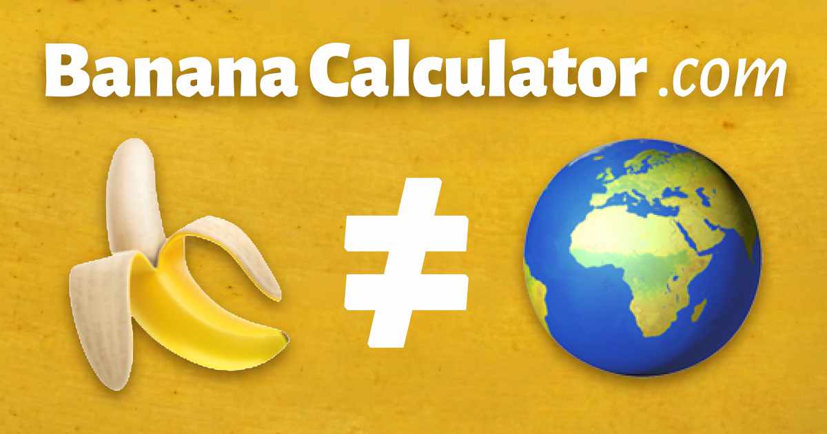 Convert Any Metric to Bananas (and many other things)